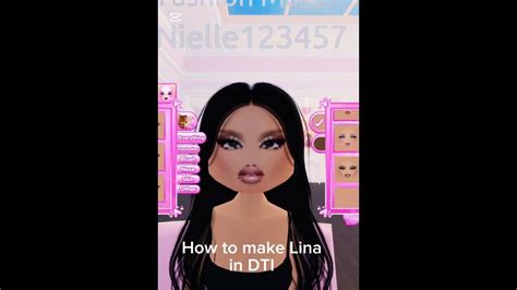 How To Make Lina In Dti Roblox Youtube
