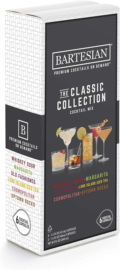 Bartesian Classic Collection Cocktail Mixer Capsules Global Ubuy