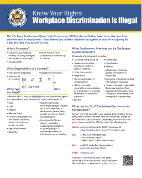 Eeoc Releases Updated Updated Know Your Rights Poster Material