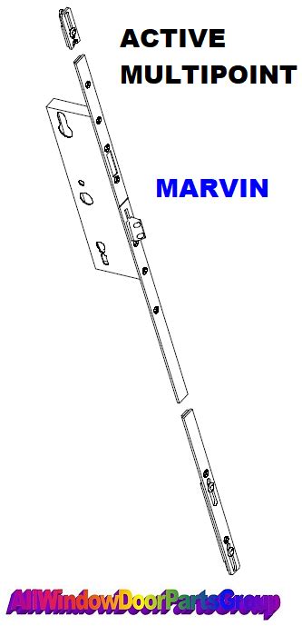 Marvin Primary Multipoint Lock Assembliy Faceplate Deadbolt Shootbolt All Window Door Parts