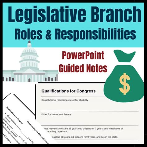 Legislative Branch Requirements And Responsibilities Guide Notes And