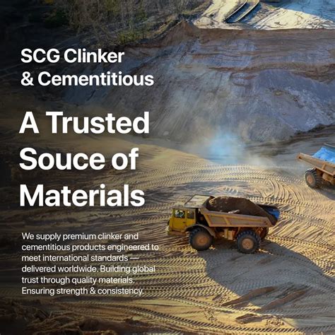 High Quality Scg Cement Clinker And Cementitious Supply