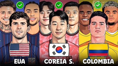 Todas As 18 SeleÇÕes Classificadas Para A Copa Do Mundo 2026 Youtube