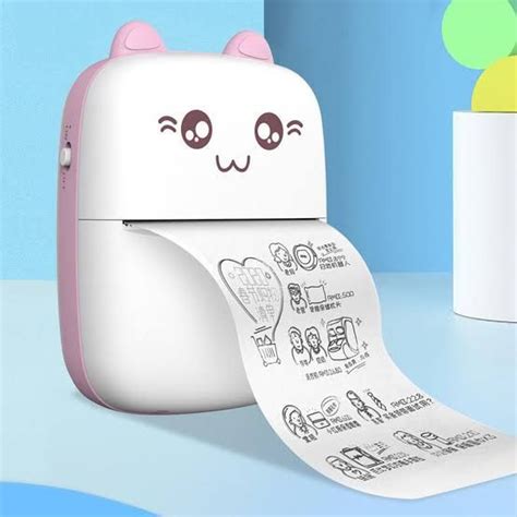 Mini Printer Portable Inkless Bluetooth Printing For Photos Labels More Android IOS