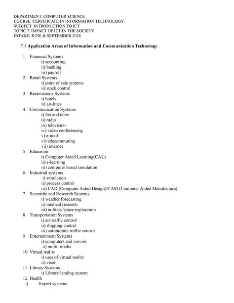 Chapter 6 Data Processing Notes Department Computer Science Course Certificate In