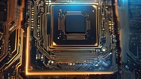 Premium AI Image Advanced Technology On Cpu Processor Background For Advertising In Sci Fi And