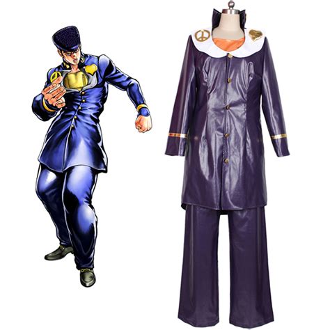 Costume Jojos Bizarre Adventure Higashikata Josuke Cosplay Déguisement
