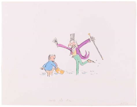 Sold At Auction Quentin Blake † Quentin Blake B 1932 Willy Wonka And Augustus Gloop Holding