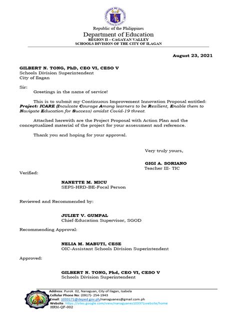 Ci Template Innovation Project Icare For Nes Pdf