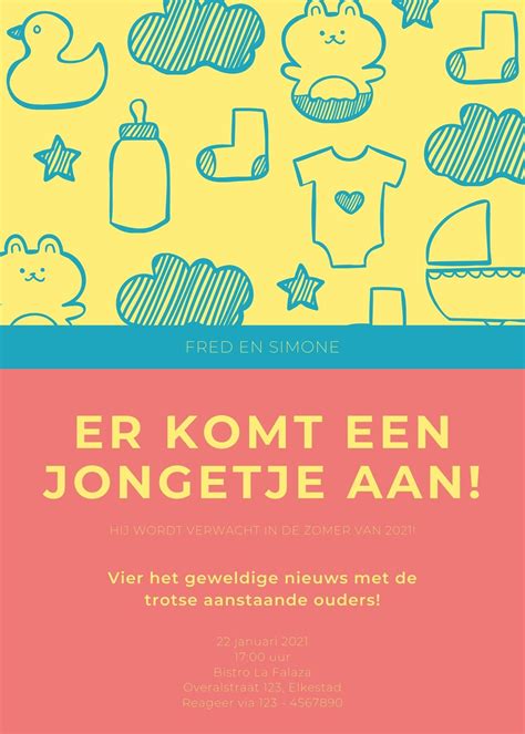 Op Maat Gemaakte Sjablonen Voor Zwangerschapsaankondigingen Canva