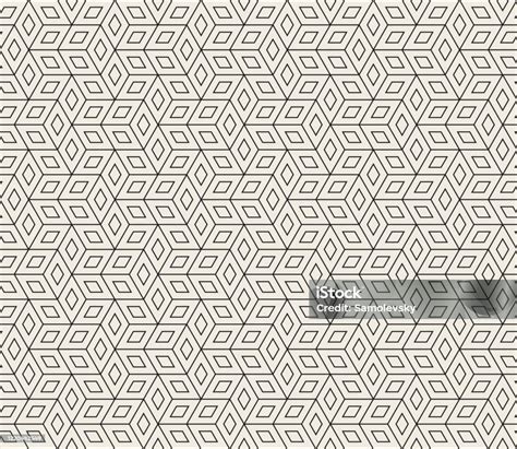 벡터 원활한 기하학적 패턴입니다 간단한 추상 적 얇은 선 격자 마름모 모양 배경 바둑 타일링 반복 0명에 대한 스톡 벡터 아트 및 기타 이미지 Istock