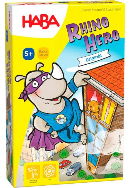Haba Spoločenská Hra Pre Deti Rhino Hero Sk Cz Verzia
