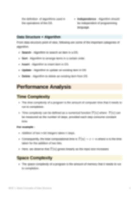SOLUTION Module Basic Concepts Of Data Structure Studypool