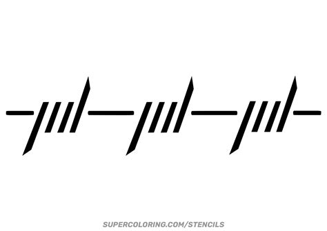 Stencil Di Filo Spinato Creare Con La Carta Da Stampare