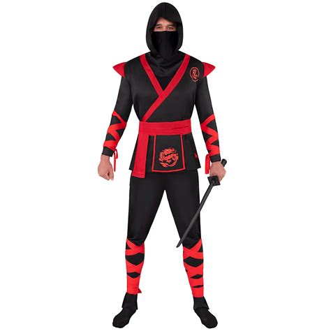 Spooktacular Creations Men Ninja Costume Halloween Ninja Costume Adult
