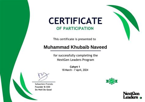 Muhammad Khubaib Naveed On Linkedin Nextgenleader