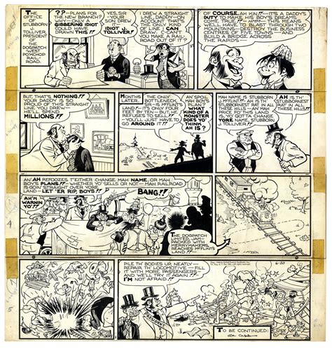 Lot Detail Lil Abner Sunday Strip Hand Drawn By Al Capp From 20