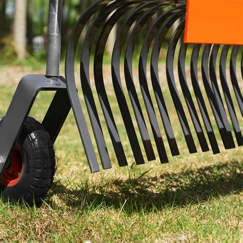 72 Landscape Rake With Bolt On Wheels And 36 Tines 3 Point Hitch Tracto