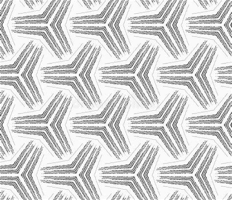 Monochrome Rough Striped Small Tetrapods Stock Vector Illustration Of