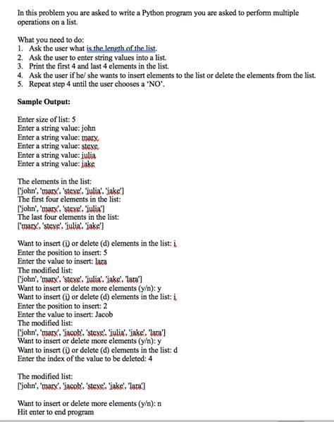 Solved In This Problem You Are Asked To Write A Python