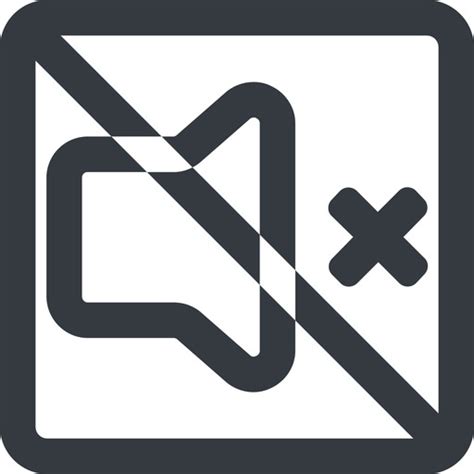 mute wide icon by friconix fi swpuxl mute wide line up wide square