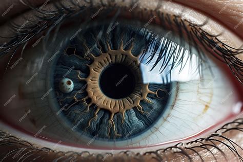 Premium Ai Image A Close Up Of A Human Eye With The Pupil Visible