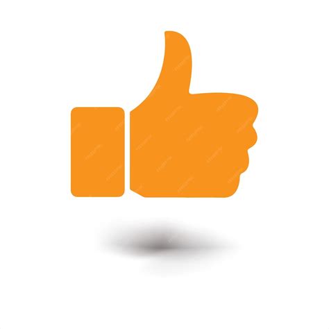 Vektor Daumen Hoch Symbol Handgeste Emoji Vektorillustration