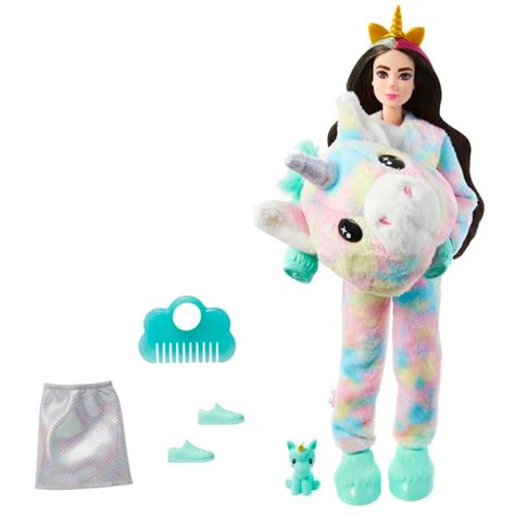 2022 Barbie Cutie Reveal Fantasy Series Unicorn Doll And 10 Surprises