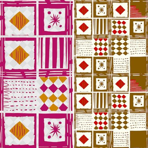 Premium Psd African Mud Cloth Patterns With Geometric Shapes And