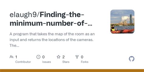 GitHub Elaugh Finding The Minimum Number Of Surveillance Cameras For Room Coverage A Program