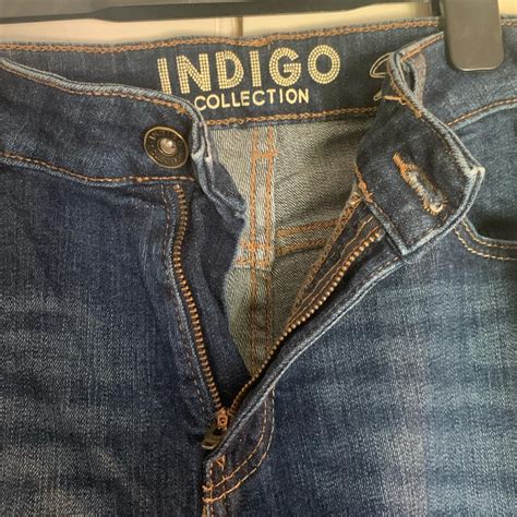Straight Navy Blue Jeans Hardly Ever Worn Depop