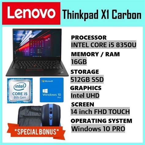 Jual Laptop Lenovo Thinkpad X Carbon Intel Core I U Gb Gb Touch Di Seller Knkbec