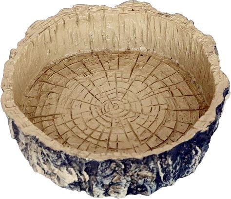 Tree Trunk Feeding Dish Bowlreptile Water Dish Food Bowl