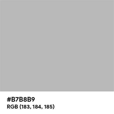 Mercury Color Hex Code Is B7b8b9