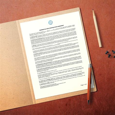 Residential New Construction Agreement Template