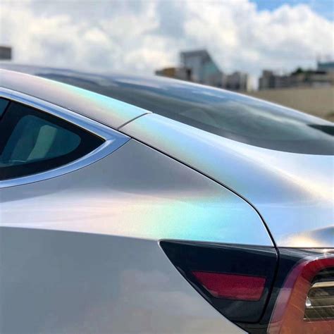 Gloss Iridescence White Car Wrap Ilf02 Wrapmaster Wrap