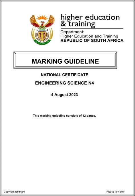 Engineering Science N4 Past Papers 20202023 Educoast