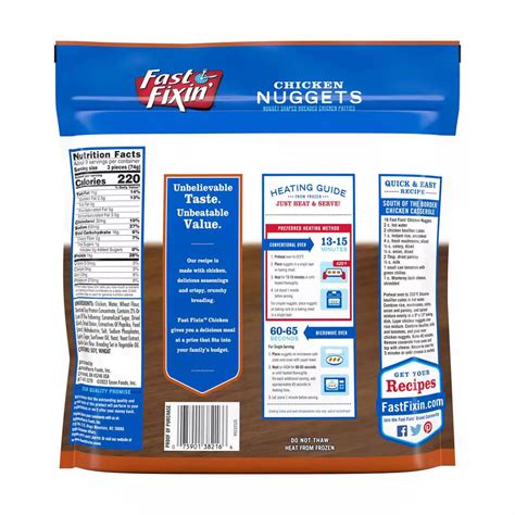 Buy Fast Fixin Breaded Chicken Nuggets Fully Cooked Frozen 24 Oz