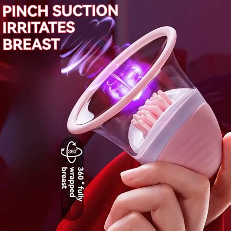 2 Pcs Nipple Toy Clamps Nipple Sucking Vibrator Massager Adult Sex Toy