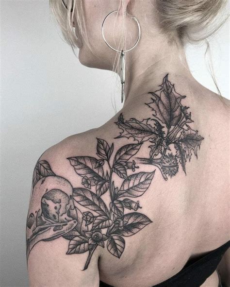 Belladonna Plant Tattoo