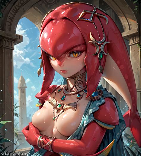 Rule 34 Ai Generated Blue Sky Blush Bracelet Breasts Closed Mouth