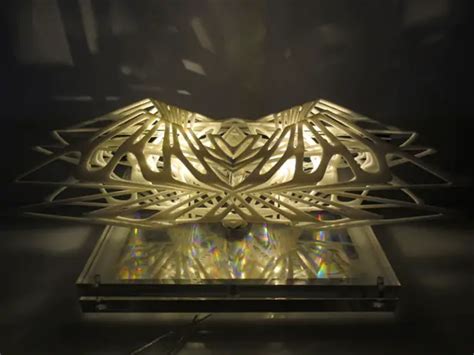 3d Printed Dichroic Light Diffuser Creates Cool Surreal Reflections