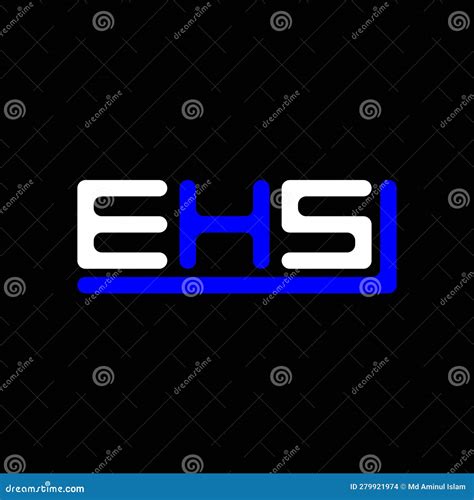 Ehs Letter Logo Creative Design With Vector Graphic Ehs Stock Vector