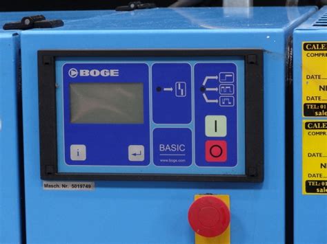 Boge Sd10 Screw Type Compressor Northern Machine Tools