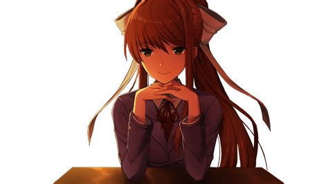 Just Monika Render By Erzajuliarinne On Deviantart