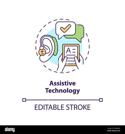 Assistive Technology Concept Icon Stock Vector Image And Art Alamy