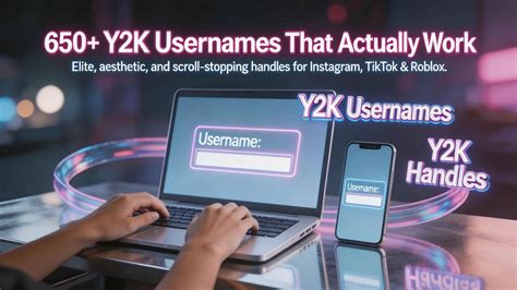 650 Y2k Usernames That Are Cute Cool And Totally Unique Nameskey