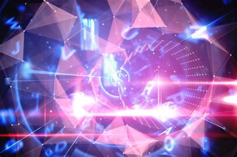 Premium Photo Blue And Red Technology Interface