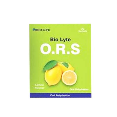 Buy Bio Life Bio Lyte Ors Lemon Sachet 20 Ct Online In Pakistan