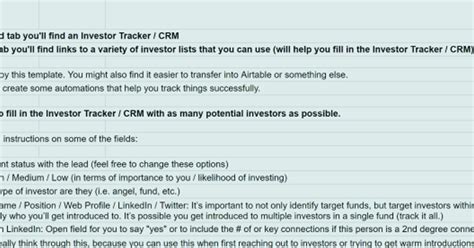 Investor Tracker Crm From Highline Beta